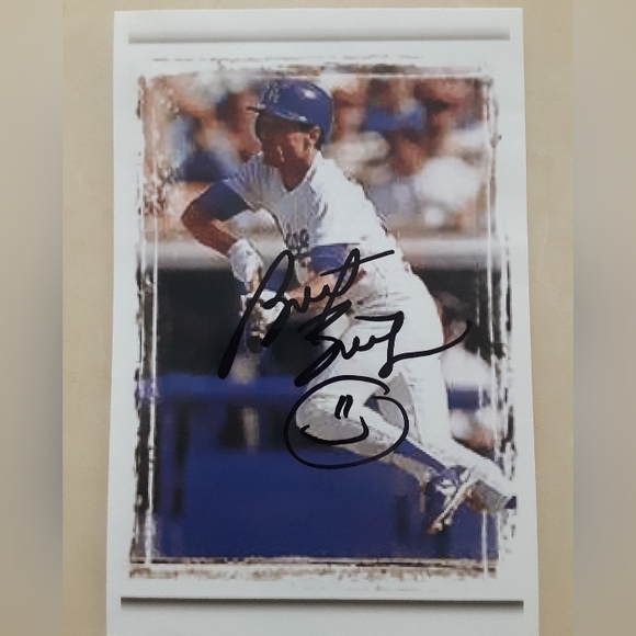 MLB | Other | Vintage Dodgers Signed Photo Mlb Autograph Brett Butler ...
